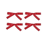 3.25 Inch Satin Ribbon Hair Bows with Alligator Clips, Set of 4 ...