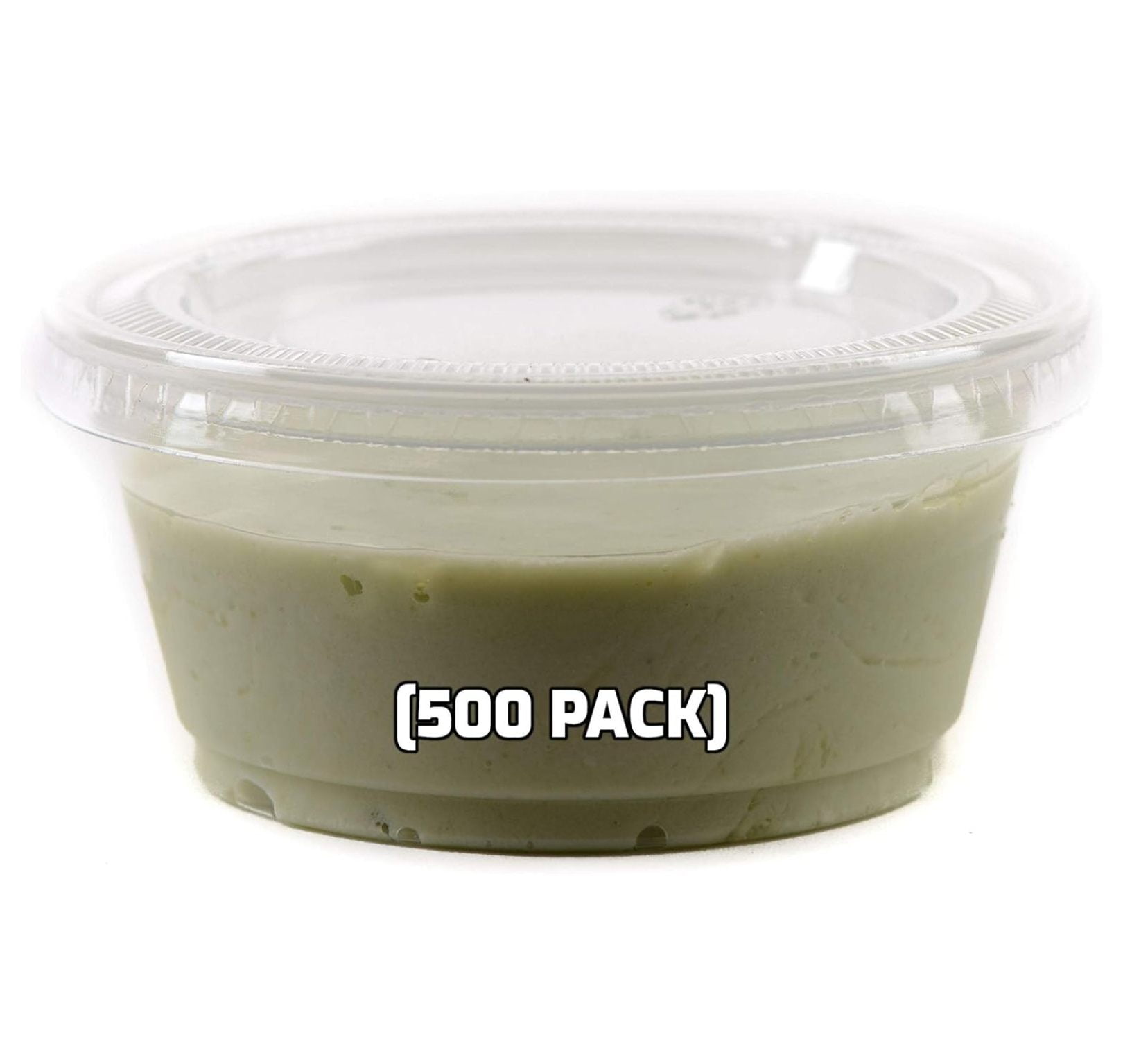 3.25 Ounce Clear Plastic Disposable Portion Cups with Lids 500 Pack by ...