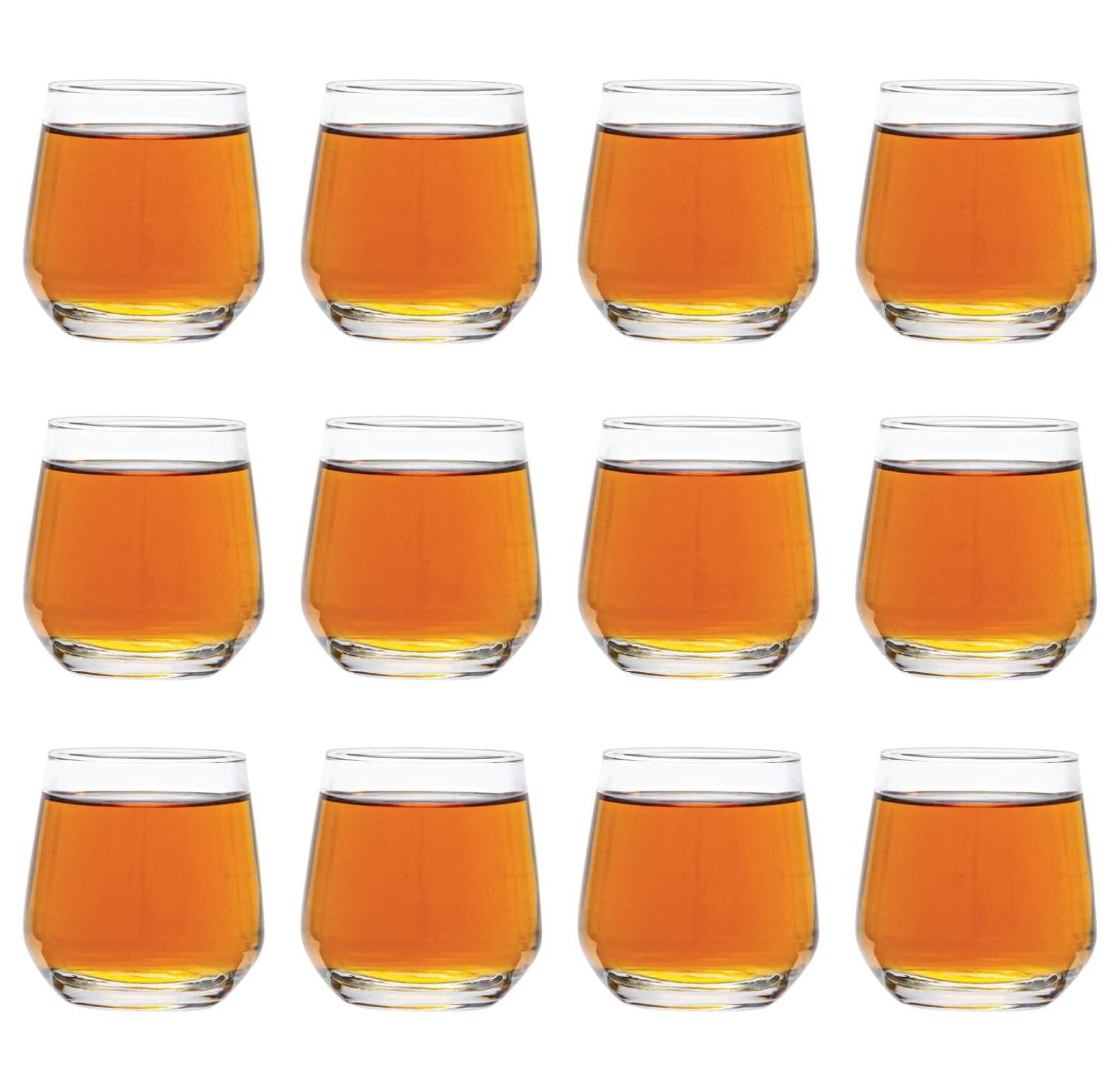3.25 Ounce Shot Glasses, Set of 12 Small Liquor and Spirit Glasses ...