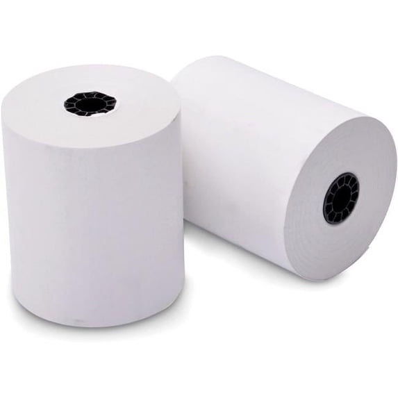 3.25 in. x 243 ft. 1 Ply Bond Paper POS Receipt Roll, White - Pack of 4 ...