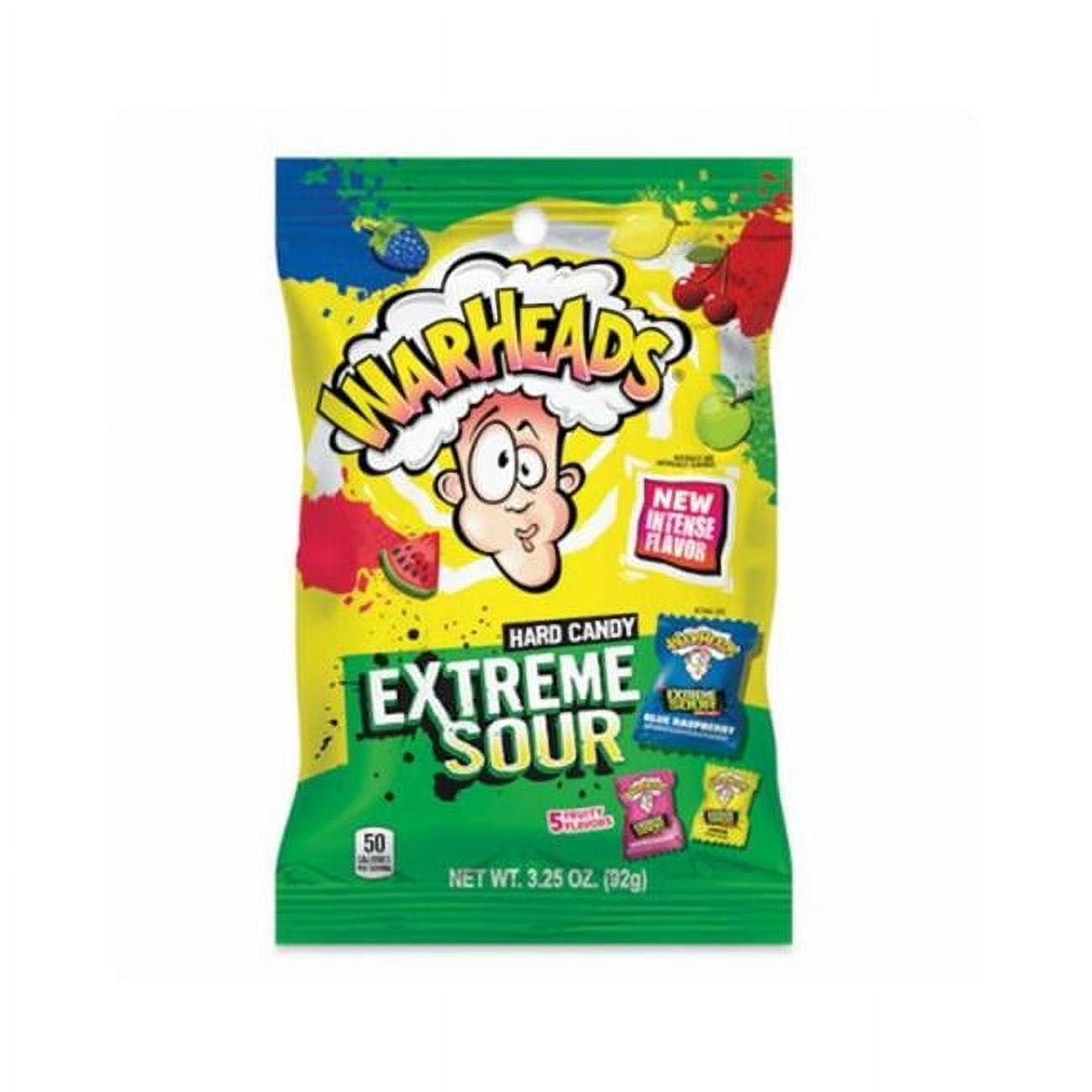 3.25 oz Warheads Extreme Sour Candy Peg Bag - Walmart.com