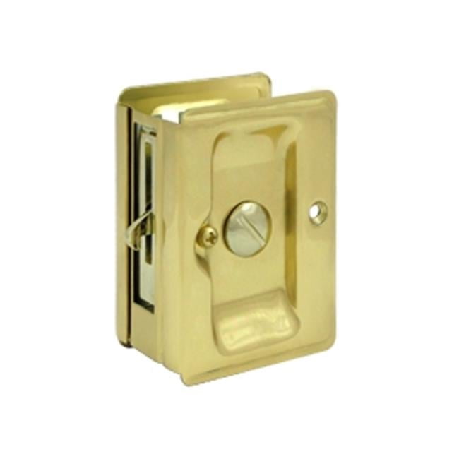 3.25 x 2.25 in. Heavy Duty Adjustable Privacy Pocket Lock, Bright ...