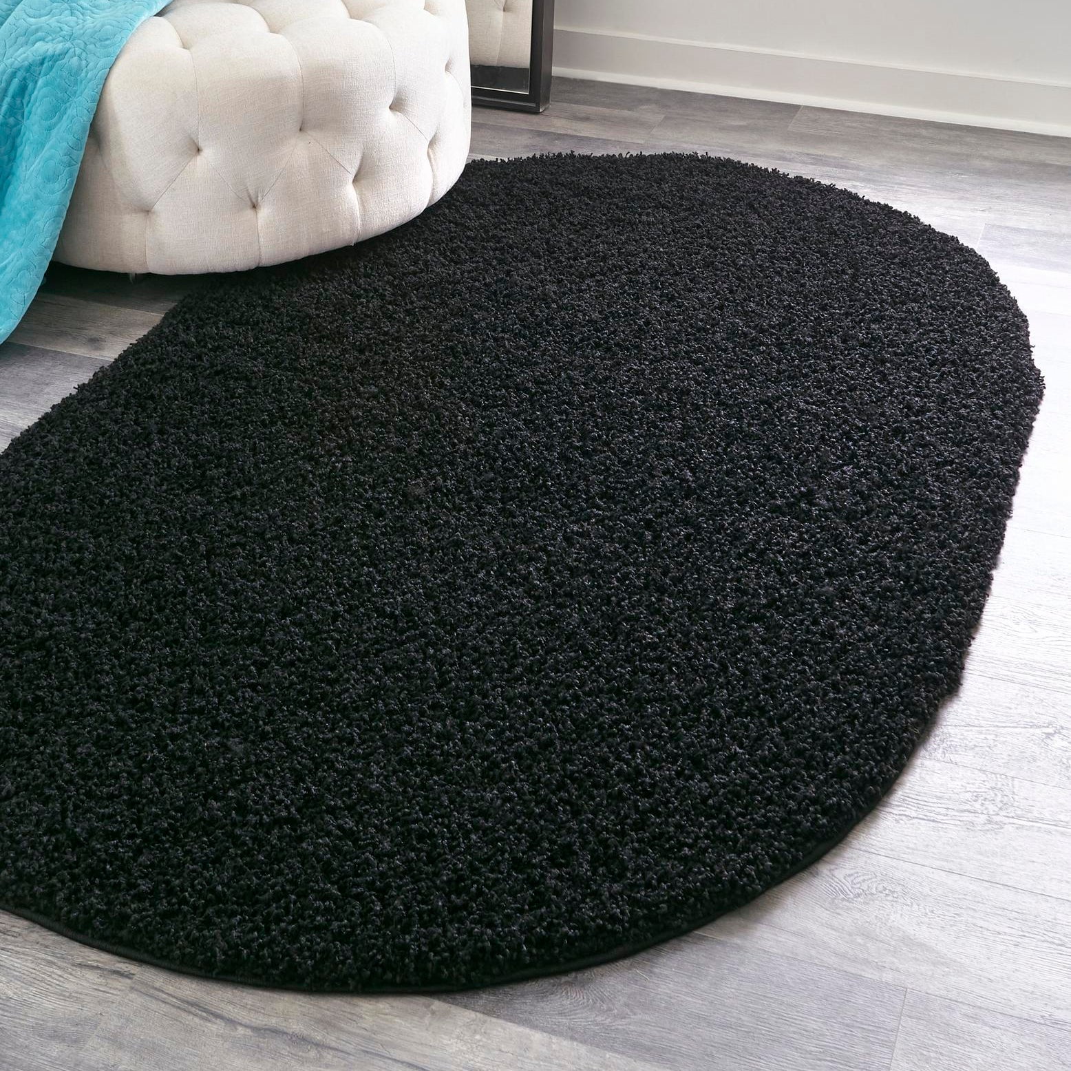 Unique Loom Everyday Shag Collection Area Rug - Solid (3' 3" x 5' 3 ...