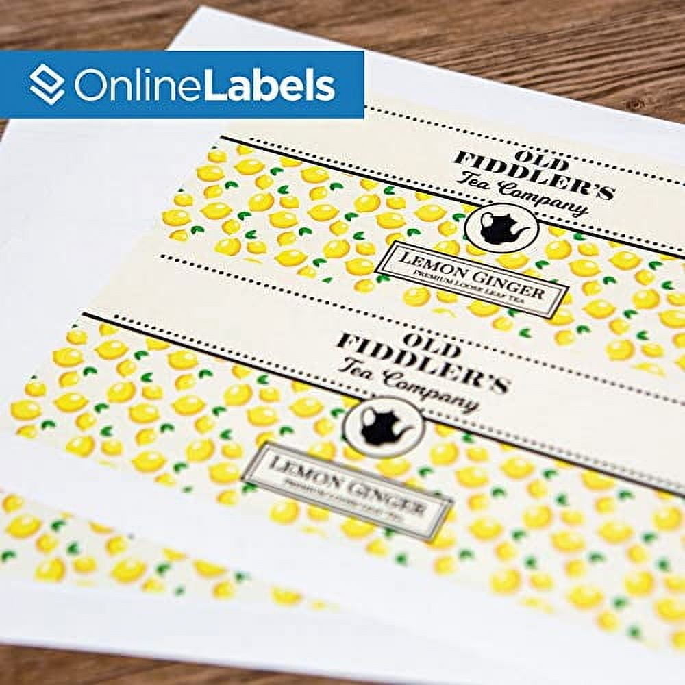 3.25 x 7.75 Wrap Around Labels - Pack of 200 Labels, 100 Sheets ...