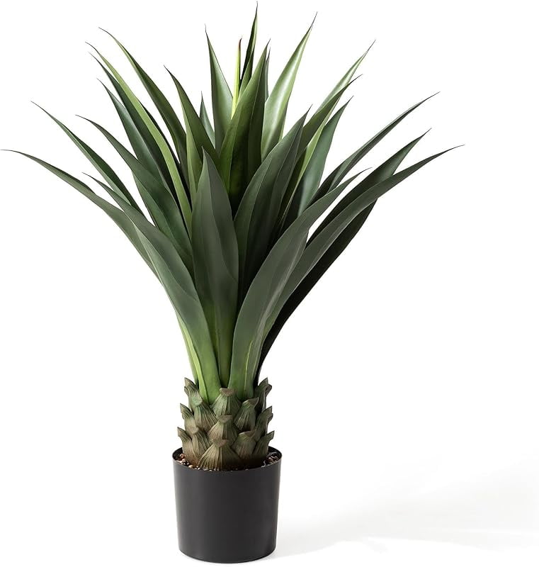3.25FT Artficial Agave Plant, 40'' Faux Agave Plant Indoor Lifelile ...