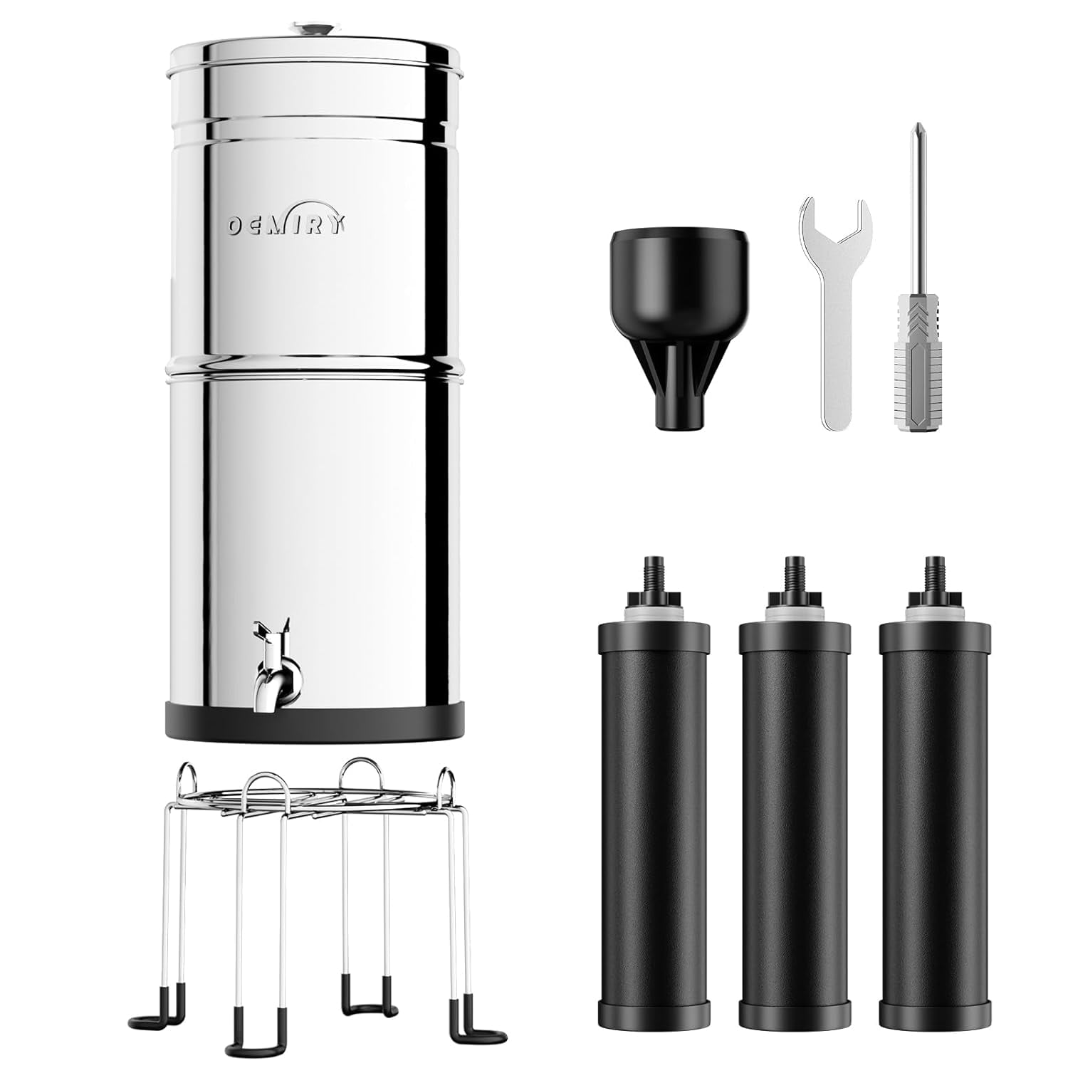 3.25G Gravity-Fed Water Filter System with Stand, NSF/ANSI 42&372 ...