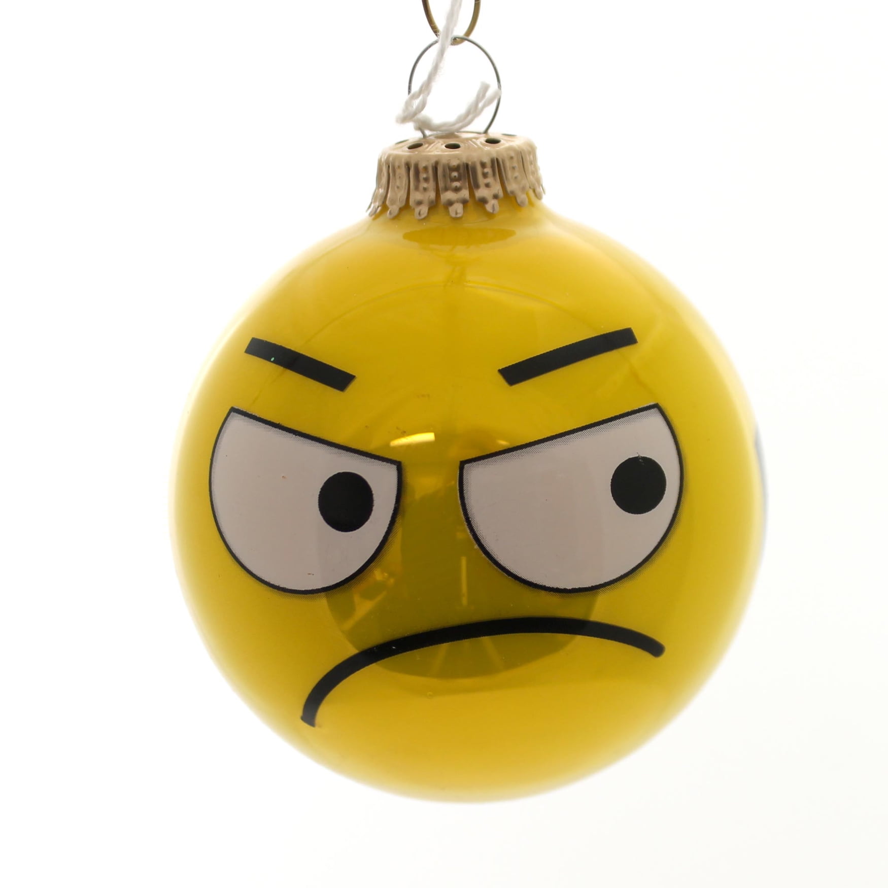3.25in Full Sun Emotion Ball Ornament, Glass, Fun Electronic Message ...