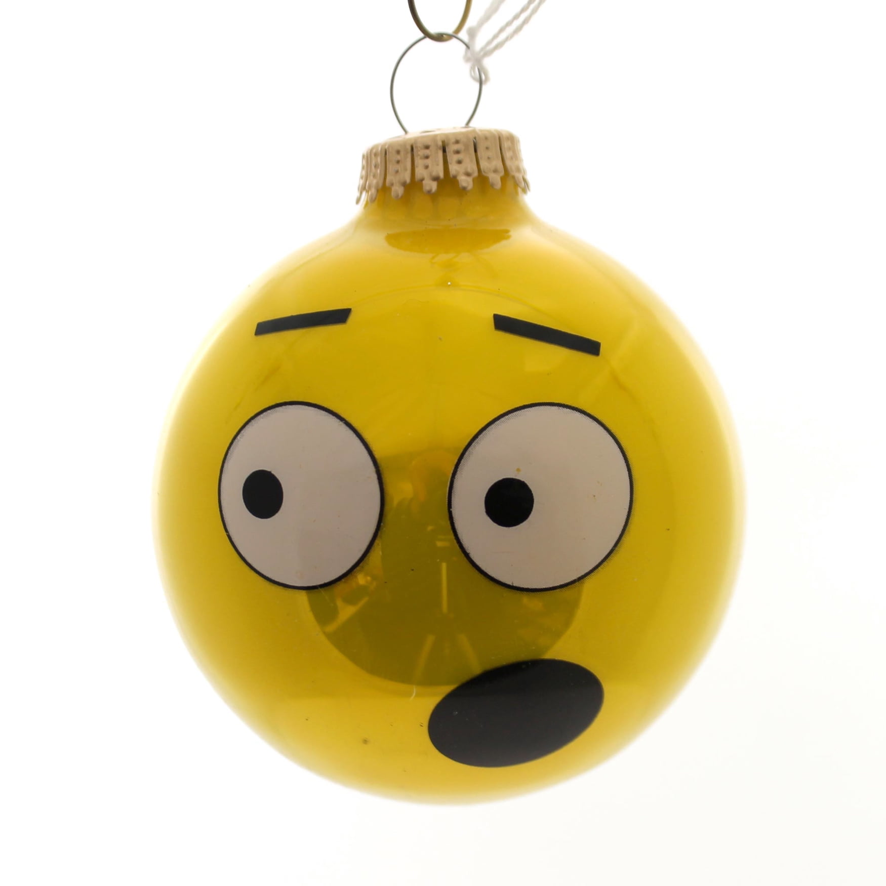 3.25in Full Sun Emotion Ball Ornament, Glass, Fun Electronic Message ...