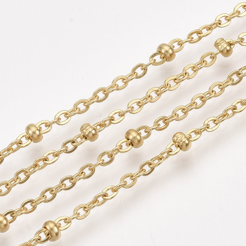 3.28 Feet 304 Stainless Steel Cable Chains Satellite Chains Soldered ...