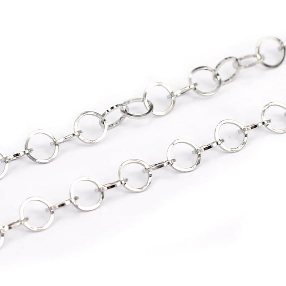 3.28 Feet 304 Stainless Steel Cable Chains Soldered Flat Oval Stainless ...