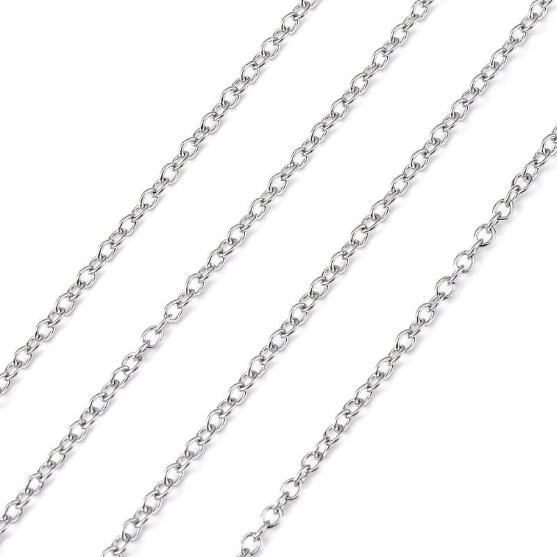3.28 Feet 304 Stainless Steel Cable Chains Soldered Oval Stainless ...