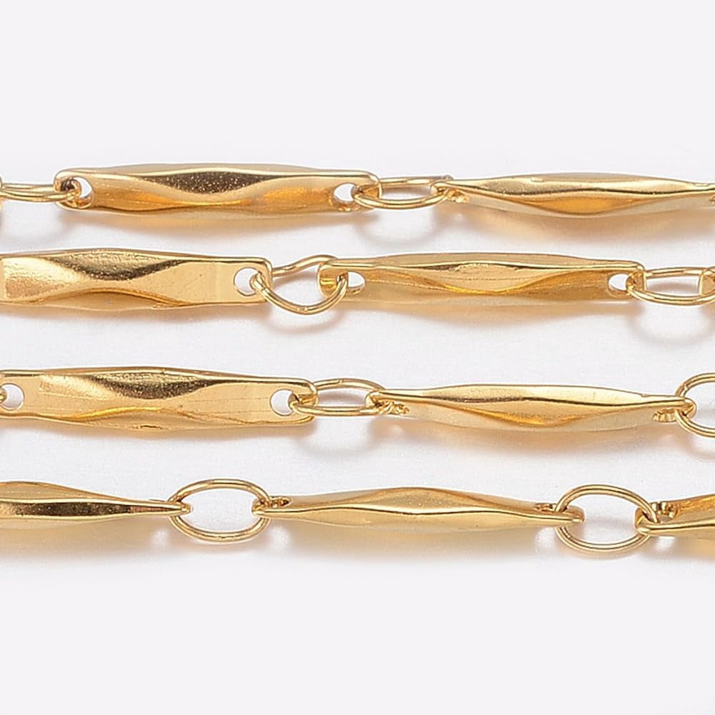 3.28 Feet Ion Plating(IP) 304 Stainless Steel link Chains Soldered ...