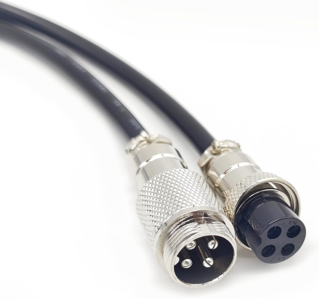 3.28 ft GX16 4 Pin Cable Male to Female Head Aviation Cordset, GX16 4 ...