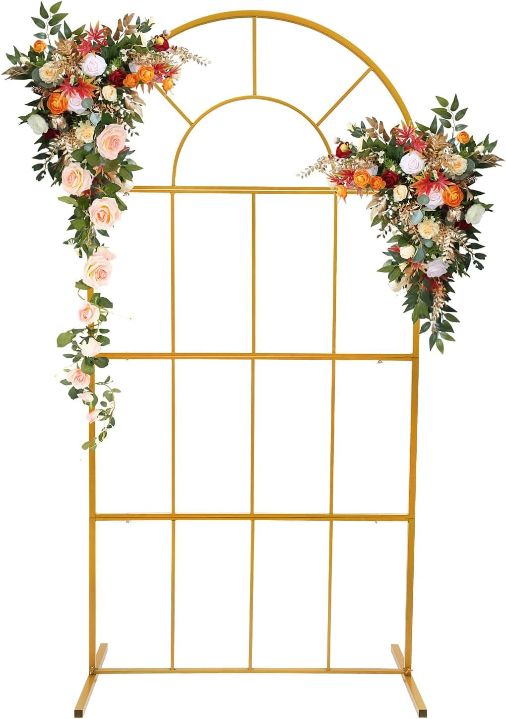 3.28 x 6.56Ft Wedding Arch for Ceremony Metal Backdrop Stand for ...