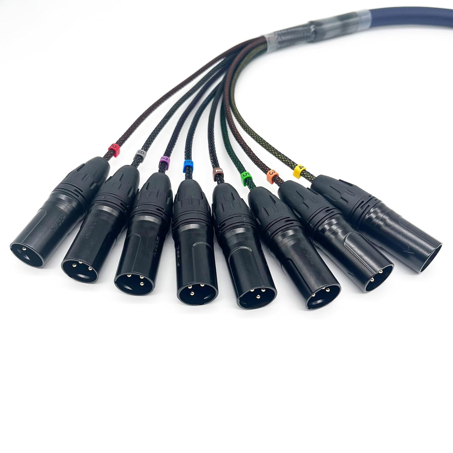 3.28ft DB25 to XLR Snake , DB25 Male to 8 Channel 3Pin Balanced Audio ...