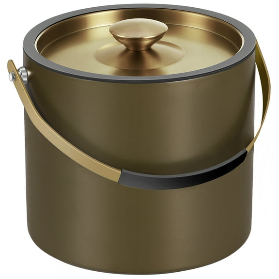 3Quart/3.2L Insulated Stainless Steel Ice Bucket with Lid, Scoop ...