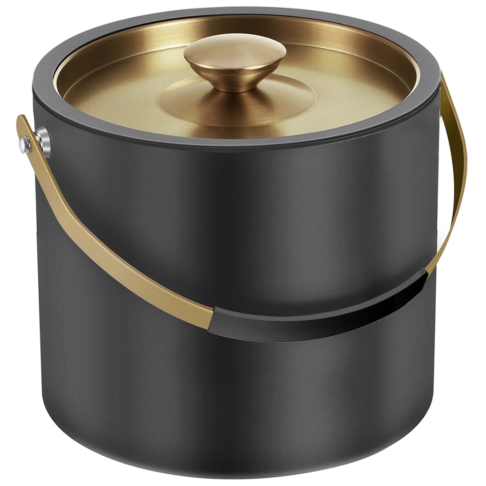 DR.MOXA Large Insulated Stainless Steel Ice Bucket with Silicone Lid ...
