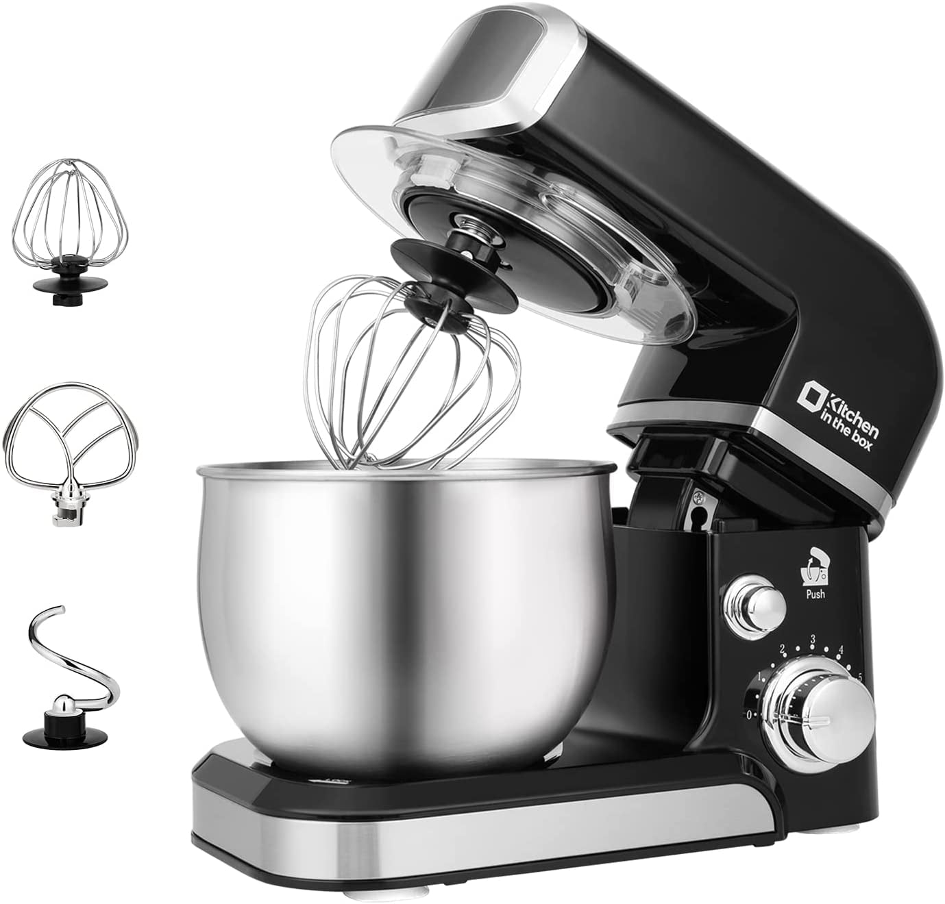 3.2Qt Small Electric Food Mixer,6 Speeds Portable Lightweight Kitchen ...