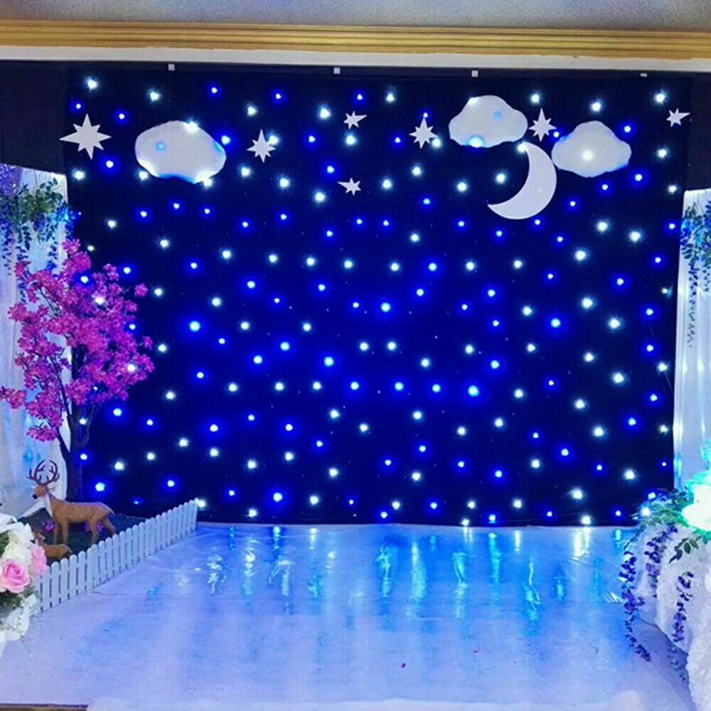 3*2m LED Stage Drape Starlight Backdrop LED Curtain for Wedding DMX ...
