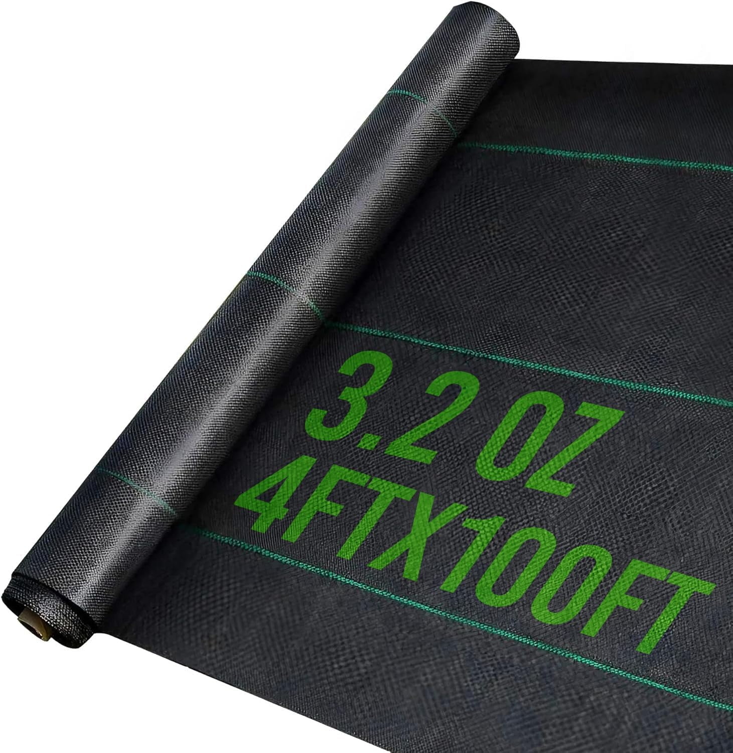 3.2oz 4ft x 100ft Weed Barrier Landscape Fabric, Heavy Duty Weed ...