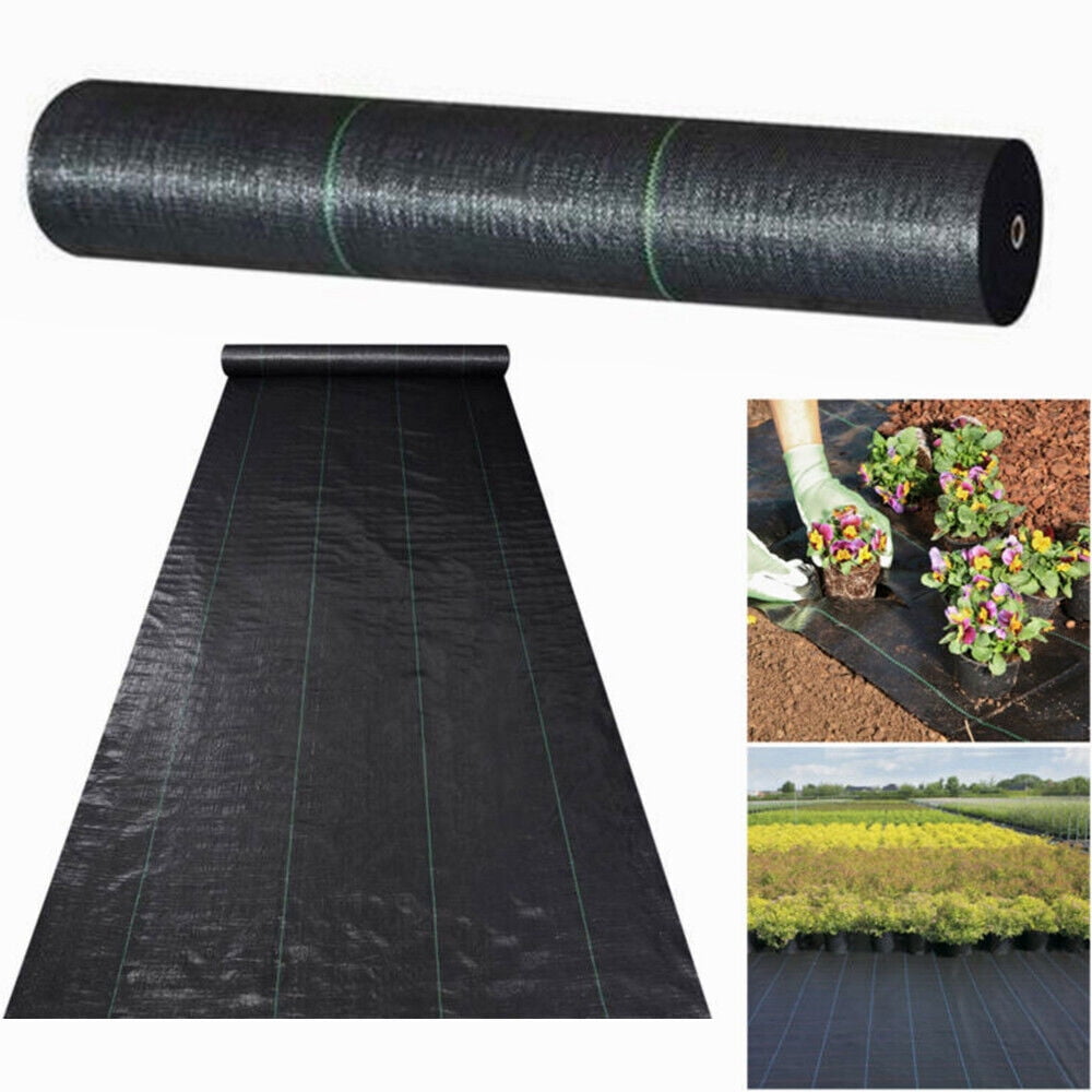 3.2oz/5.3oz Heavy Duty Weed Barrier Landscape Fabric Woven Garden ...