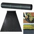 3.2oz/5.3oz Heavy Duty Weed Barrier Landscape Fabric Woven Garden ...