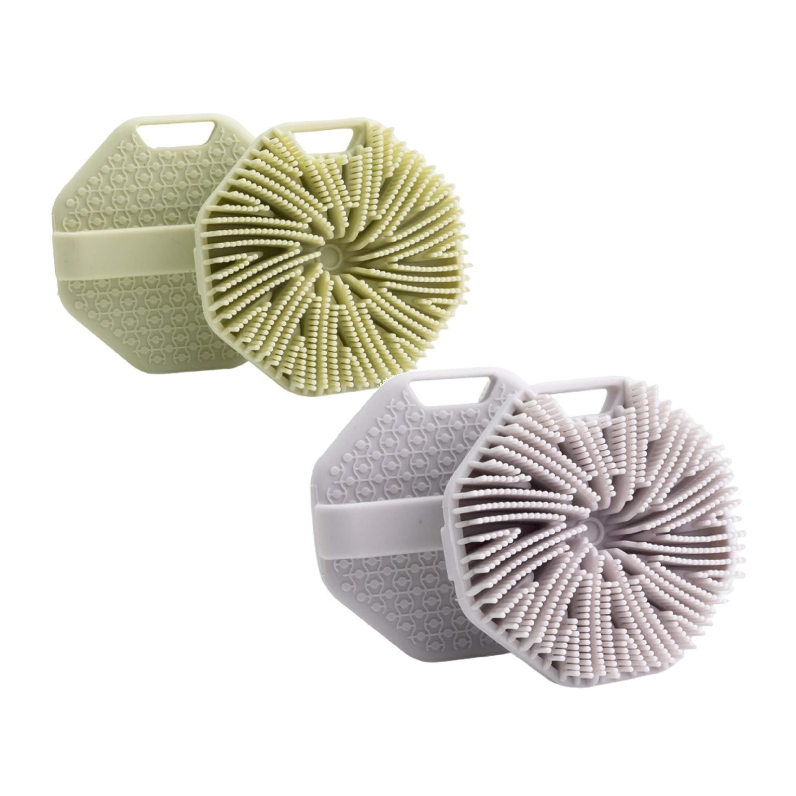 3/2pcs Silicone Body Scrubber Shower Bath Brush Exfoliating Bath Brush ...