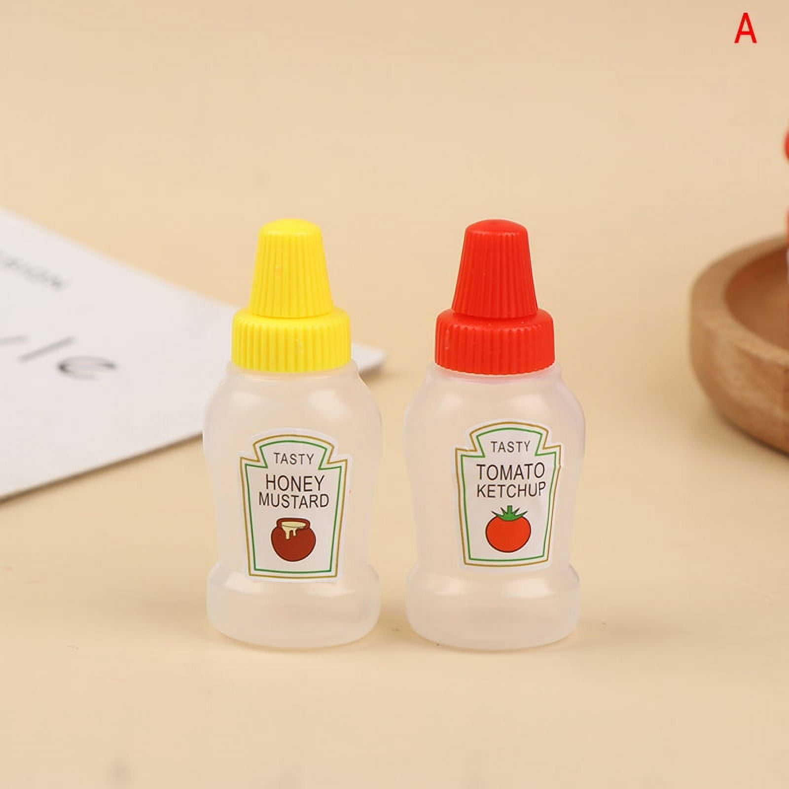 3/2pcs/set Mini Tomato Ketchup Bottle Portable Small Sauce Container ...