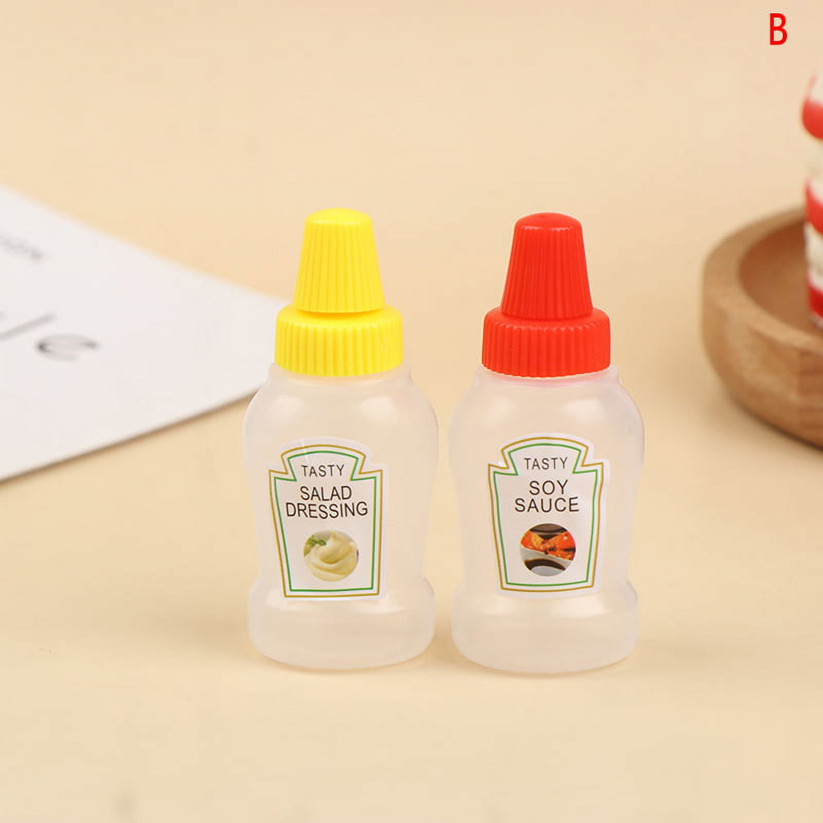 3/2pcs/set Mini Tomato Ketchup Bottle Portable Small Sauce Container ...