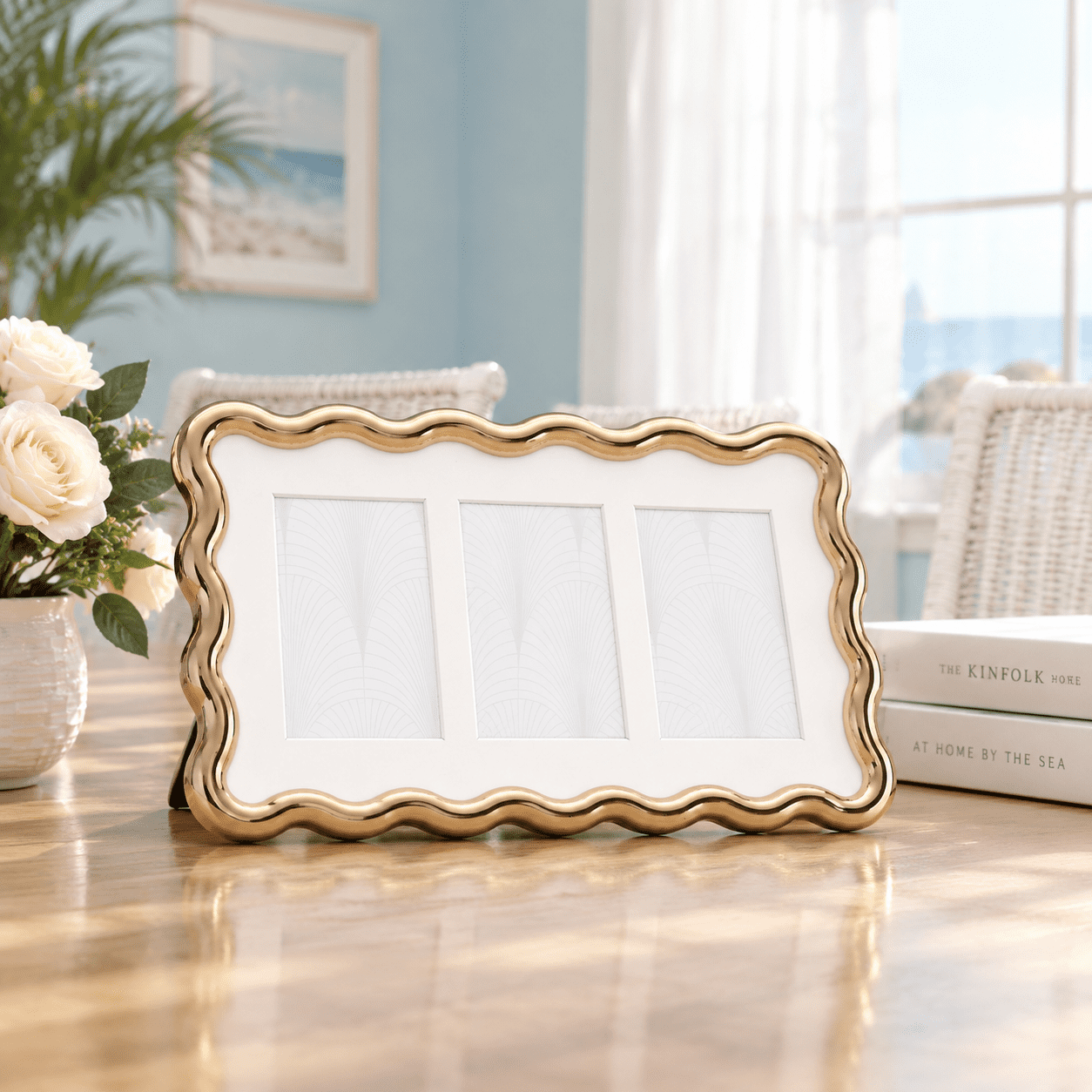 3-2x3'' Heavy-duty Zinc Alloy Picture Frames Wave Design Plated 2x3 ...