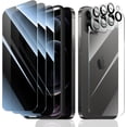3+3+1+1-Pack, Privacy Screen Protector and Camera Lens Protector for ...