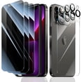 3+3+1+1-Pack, Privacy Screen Protector and Camera Lens Protector for ...