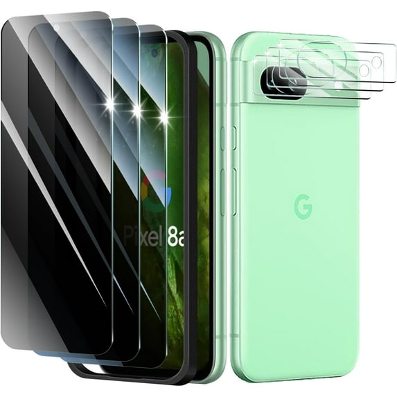 3+3+1-Pack, Privacy Screen Protector and Camera Lens Protector for ...