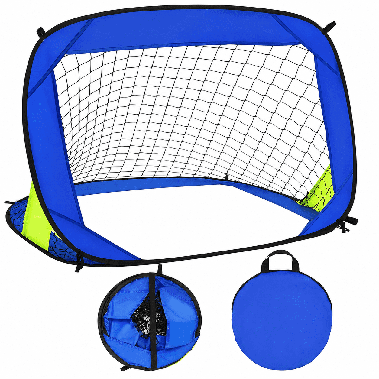 3.3×2.2ft Portable Pop Up Soccer Goal, Foldable Mini Net with Carry Bag ...