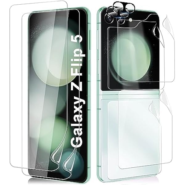 [3 + 3 + 2 Pack] Screen Protector Compatible with Galaxy Z Flip 6 5G, 3 ...