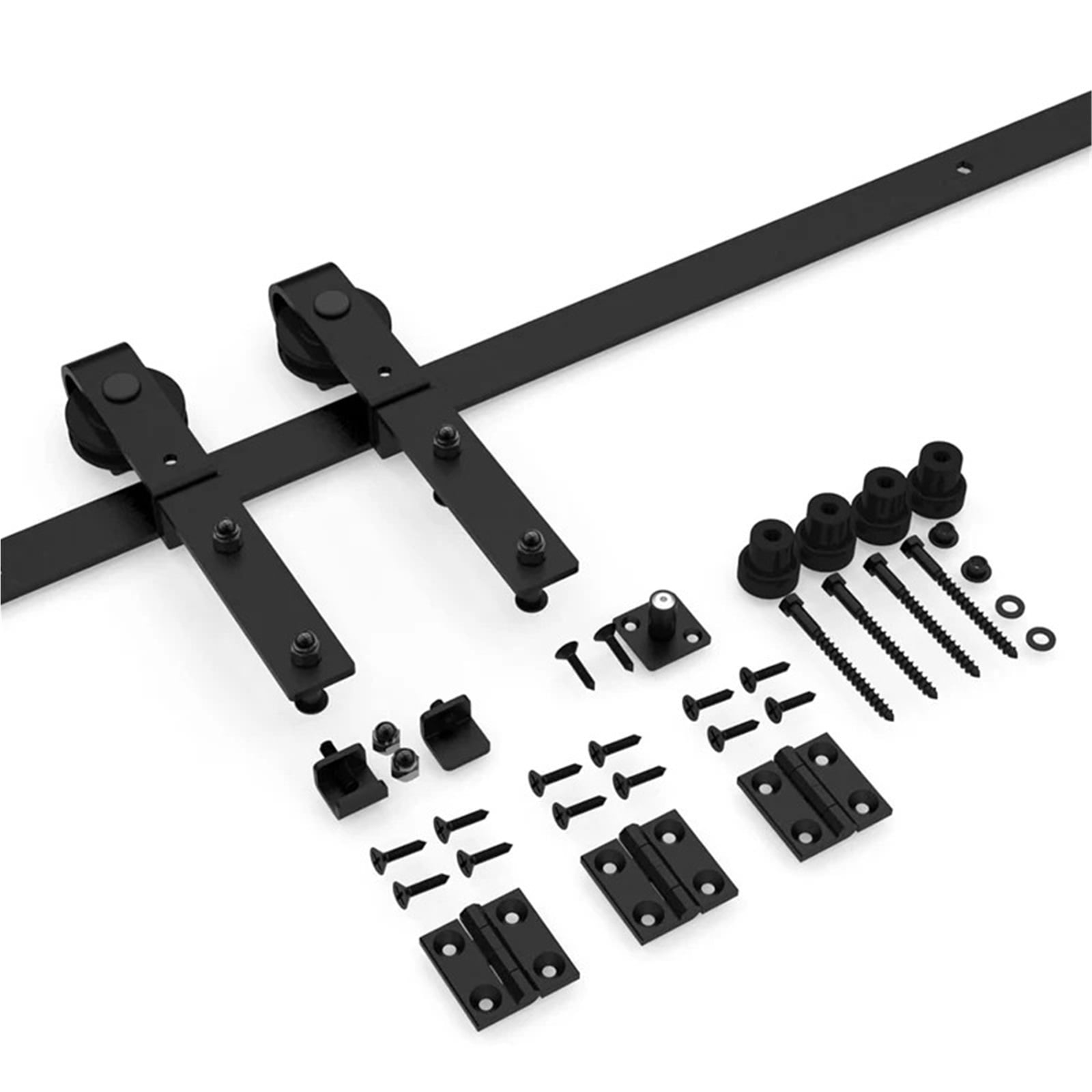 3/3.3Foot Double Fold Sliding Barn Door Guide Kit, Suitable For Double ...