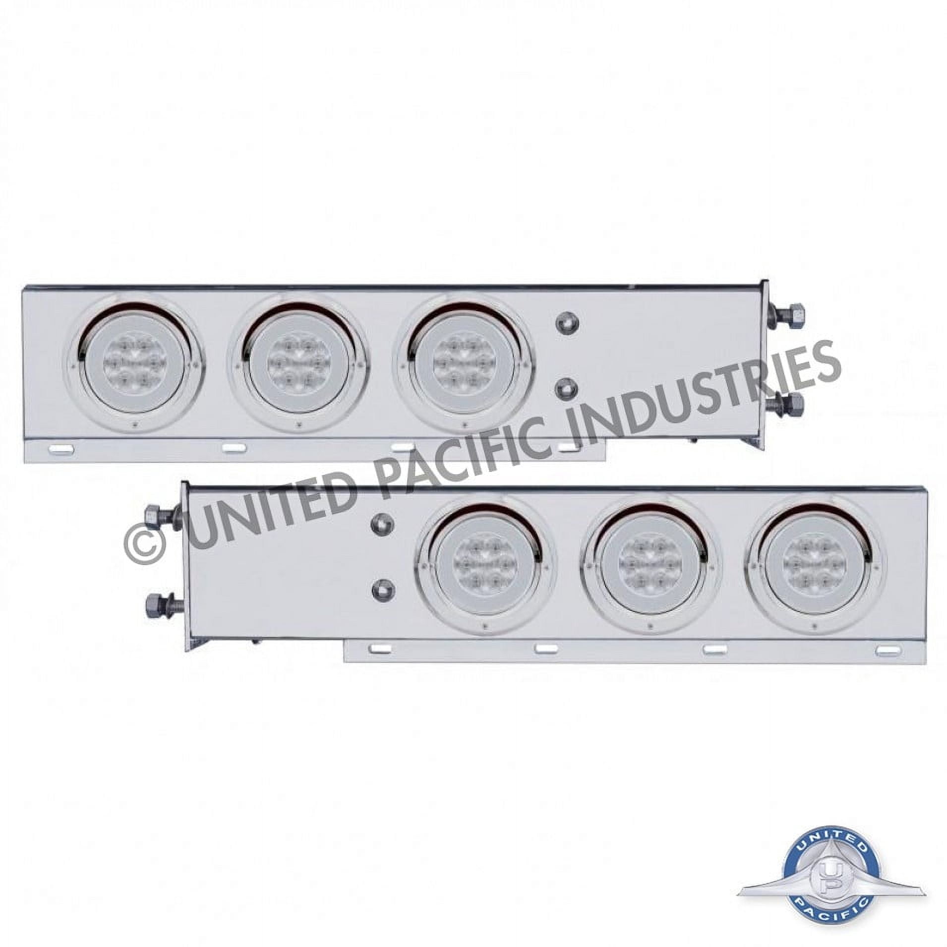 3 3/4" Bolt Pattern Deluxe Stainless Spring Loaded Rear Light Bar - 4 ...