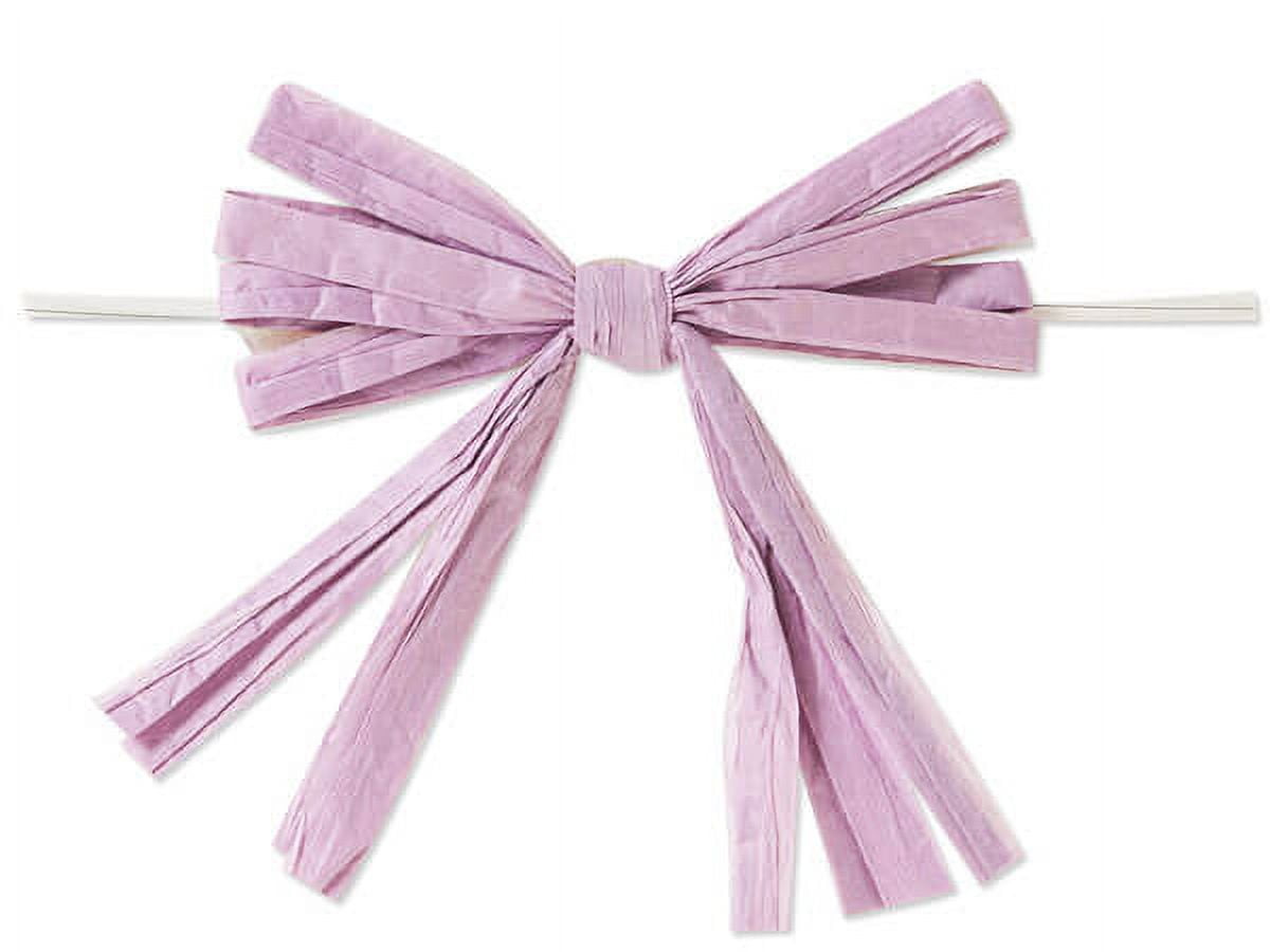 3-3/4" Lavender Pre-Tied Raffia Paper Bows, 18 pack - Walmart.com