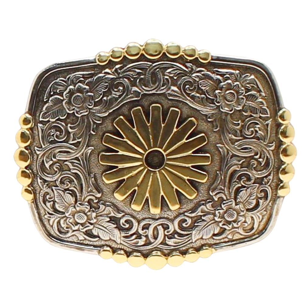 3 3/4 in X 3 1/4 in Crumrine Western Mens Belt Buckle Spur Rowel ...