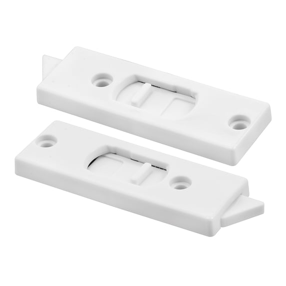 Slide-co, Window Lock, 3-3/8 in. White Plastic Tilt Latch, 2-pack ...