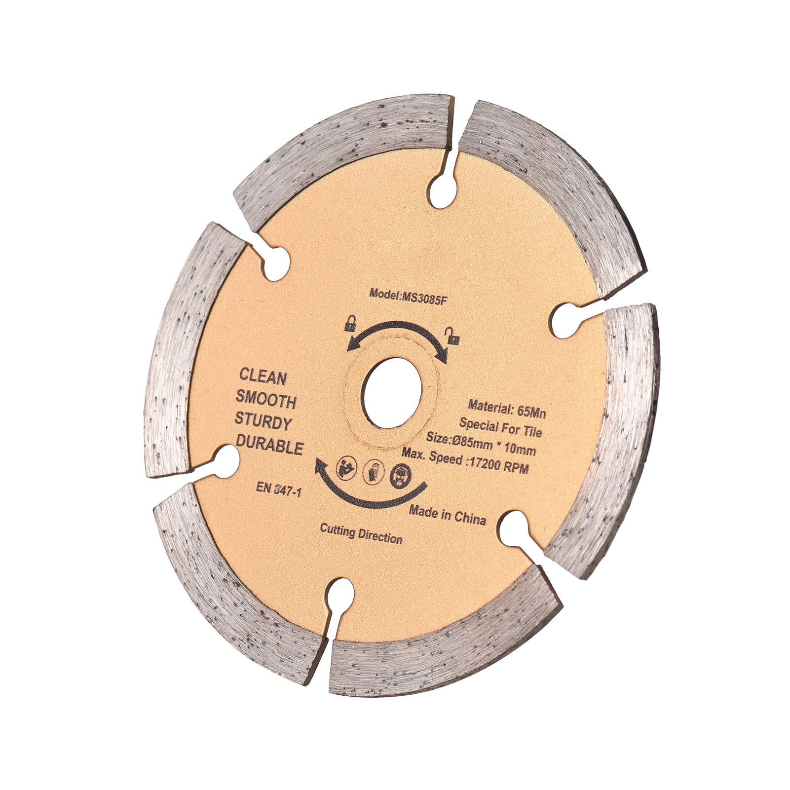 3-3/8 inch (85mm) Mini Diamond Cutting Blade Ceramic Tile with Continuous Rim Dry Circular Saw ...