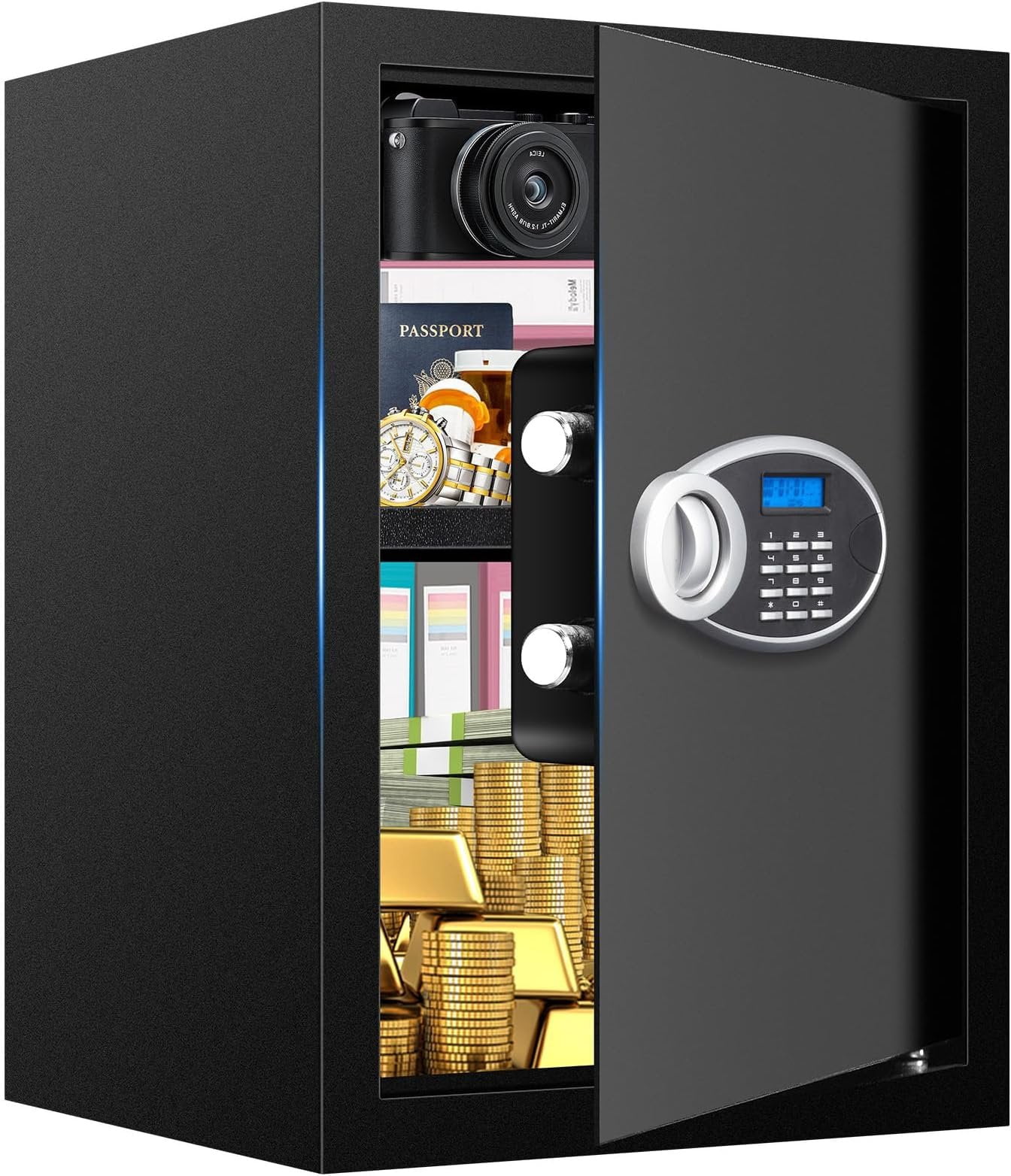 3.3 Cubic Safe Fireproof , Digital Safe Box with Programmable Keypad ...