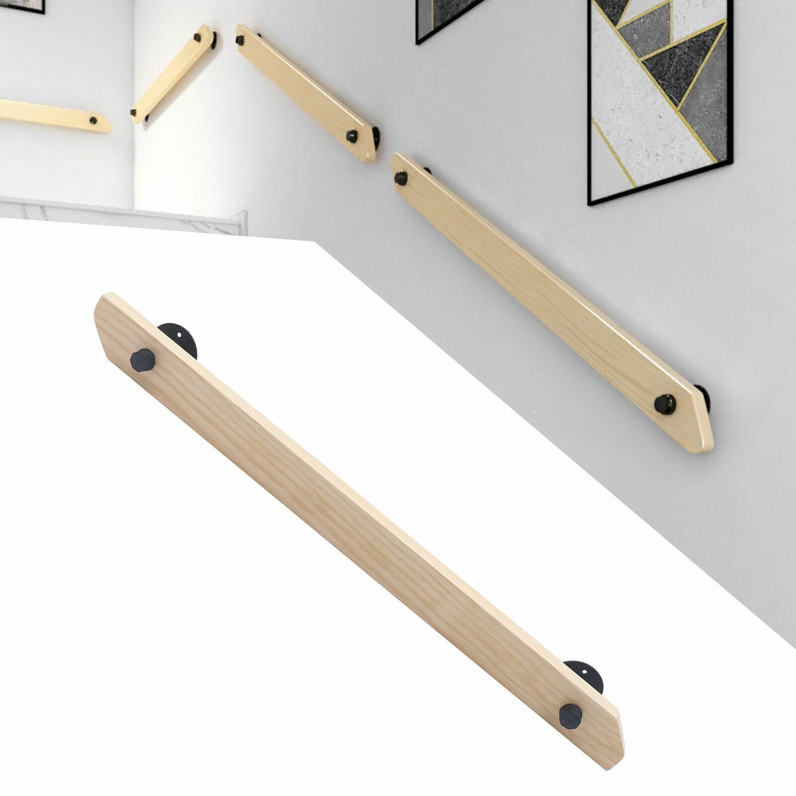 3.3 FT Home Stair Wood Handrail - Staircase Handrail Corridor Rail ...