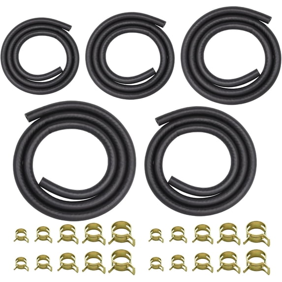 3.3 Feet Fuel Line Hose - 3/8" 1/2" 5/16" 1/4" 3/16" ID NBR Rubber ...
