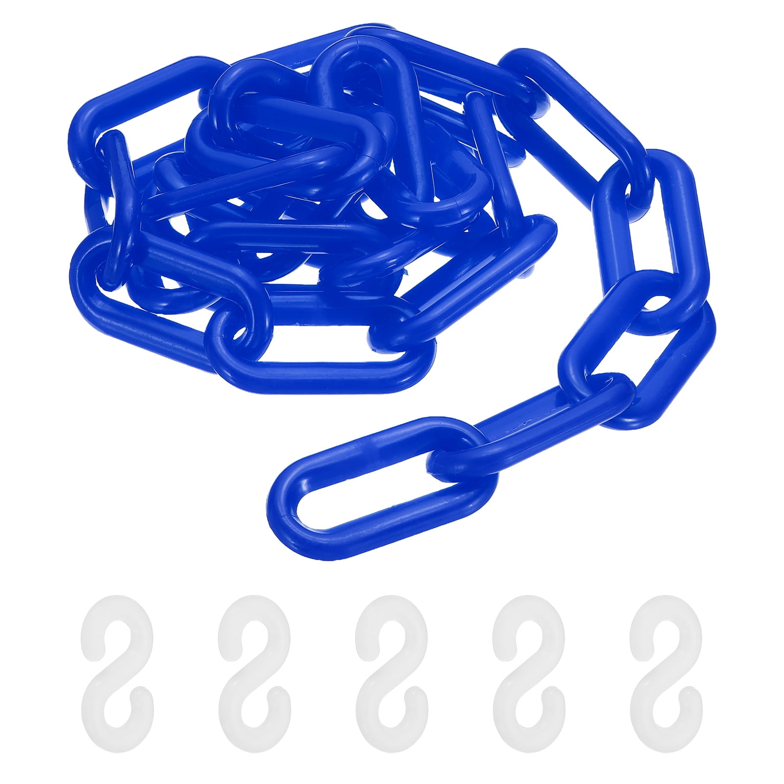 3.3 Feet Plastic Chain Links, Colorful Safety Chain Barrier with Buckle ...