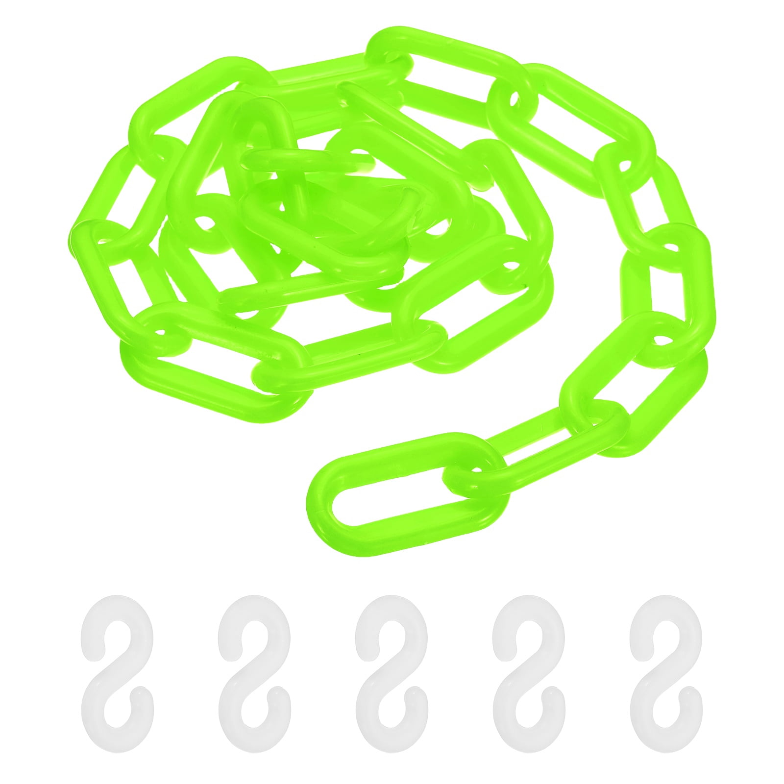 3.3 Feet Plastic Chain Links, Colorful Safety Chain Barrier with Buckle ...