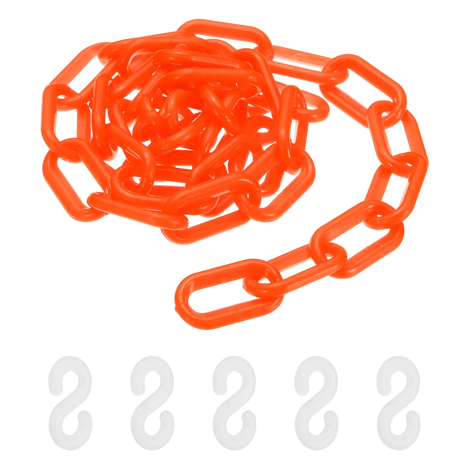 3.3 Feet Plastic Chain Links, Colorful Safety Chain Barrier with Buckle ...