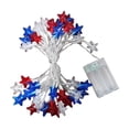 3.3 Ft 10 LED Independence Day String Lights, Red Blue White Patriotic ...