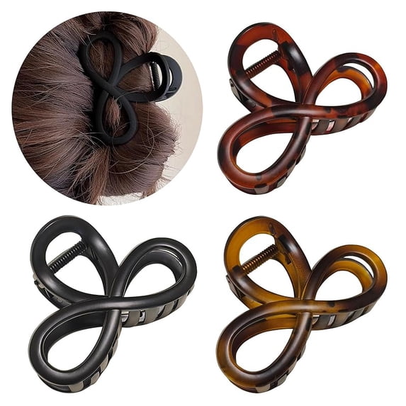 3.3 Inch Hair Claw Clips, Unbreakable No Slip Matte Claw Clip for Women ...