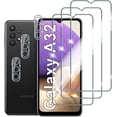 【3+3 PACK】 Designed for Samsung Galaxy A32 Screen Protector and Camera ...